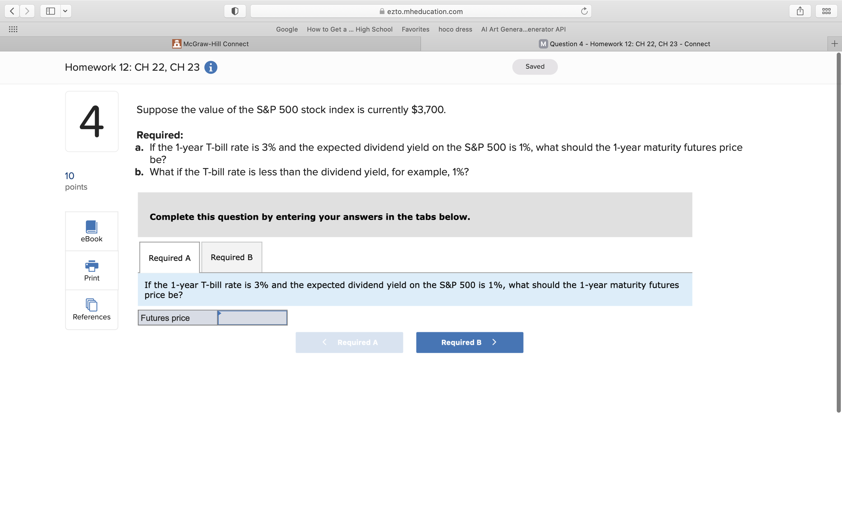 Solved Suppose the value of the S&P 500 ﻿stock index is | Chegg.com