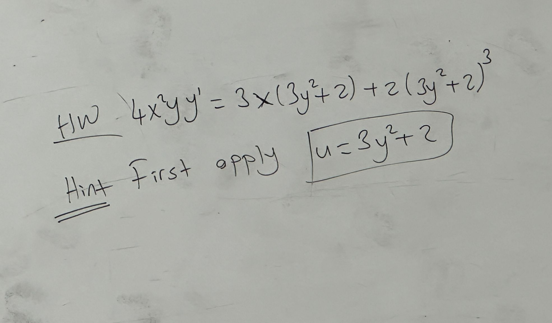 Solved How 4x2yy'=3x(3y2+2)+2(3y2+2)3Hint First apply | Chegg.com