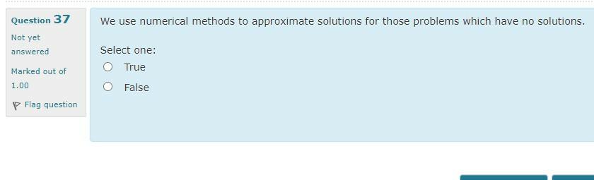 Solved We use numerical methods to approximate solutions for | Chegg.com