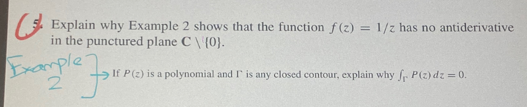 Solved (5). ﻿Explain why Example 2 ﻿shows that the function | Chegg.com