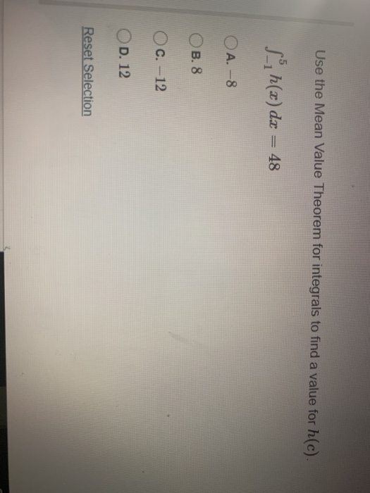 Solved Use the Mean Value Theorem for integrals to find a | Chegg.com