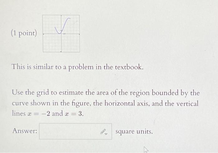 Solved (1 point) This is similar to a problem in the | Chegg.com