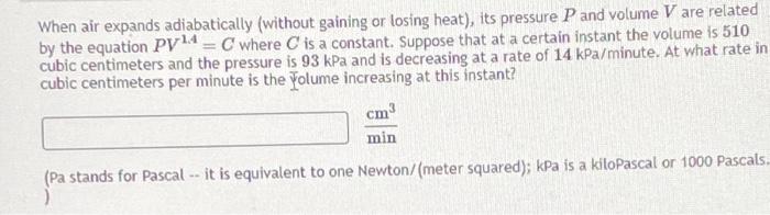 Solved When air expands adiabatically (without gaining or | Chegg.com