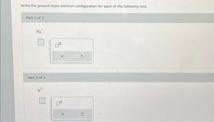 Solved Write the ground-state electron configuration for | Chegg.com