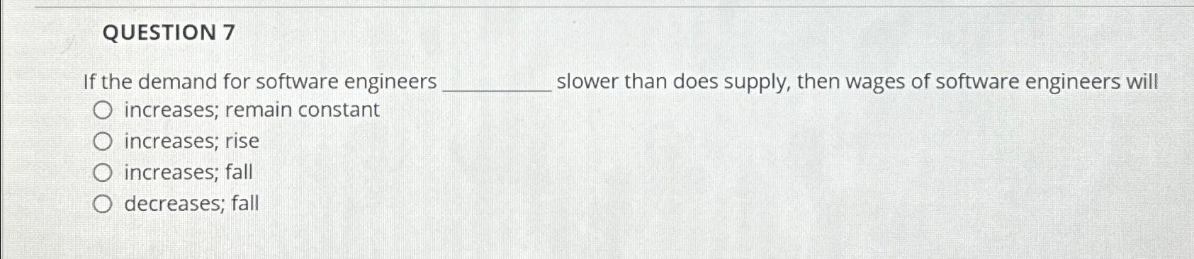 Solved QUESTION 7If the demand for software engineers slower | Chegg.com