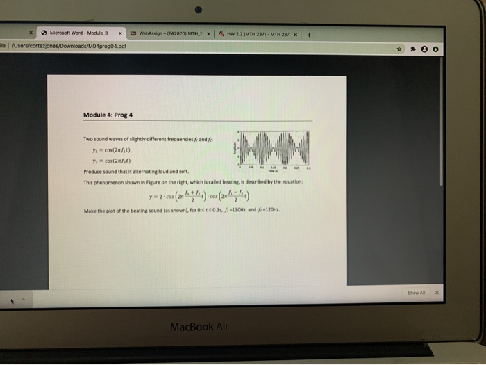 > Microsoft Word - Module 3 X WebAssign-FA2020) MTH2 | Chegg.com