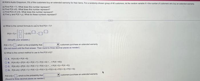 Solved Ati Auto monium, 6% of the customers buy un estunded | Chegg.com