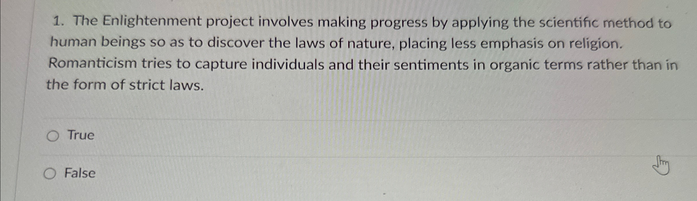 Solved The Enlightenment project involves making progress by | Chegg.com