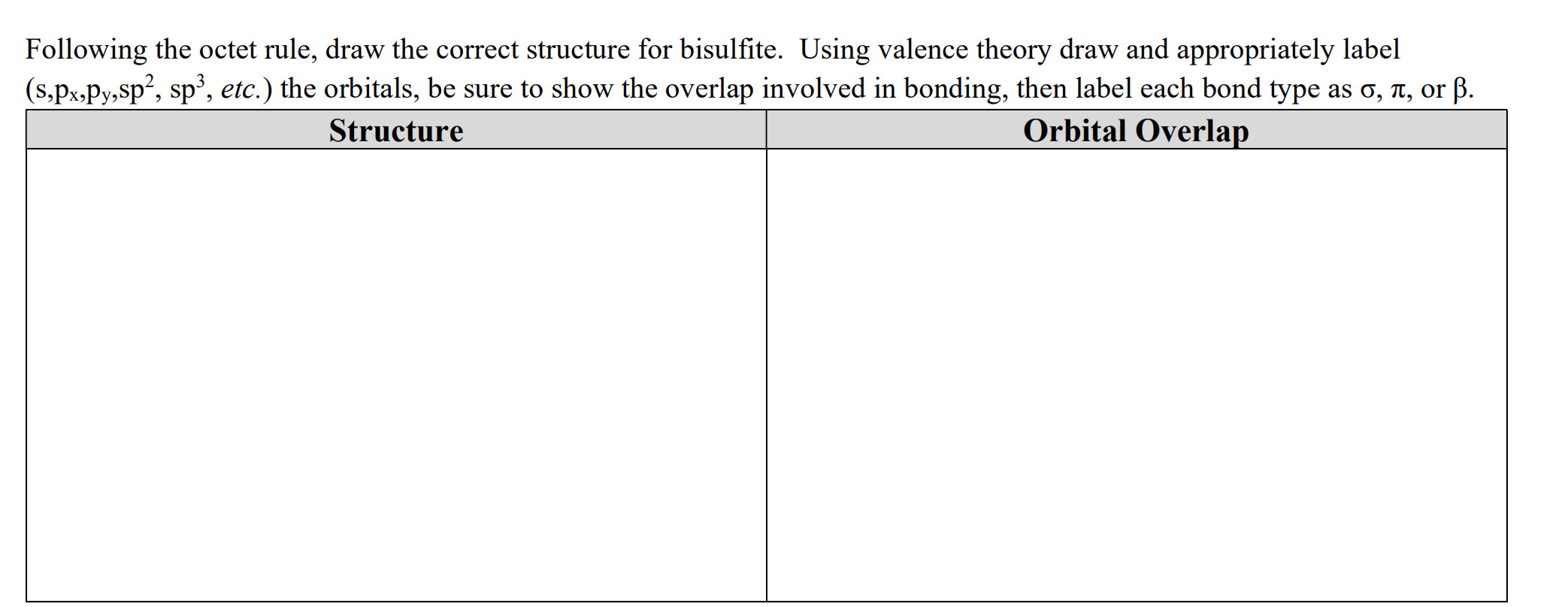 Solved Following the octet rule, draw the correct structure | Chegg.com