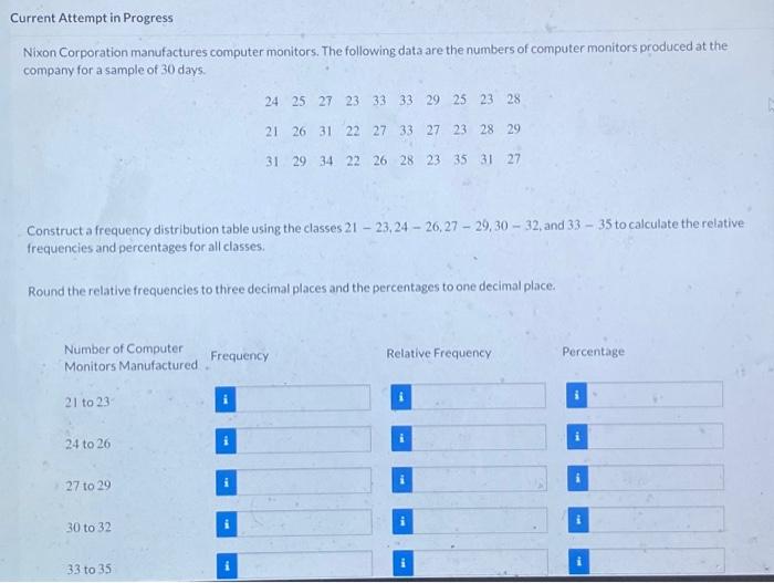Solved Nixon Corporation manufactures computer monitors. The | Chegg.com