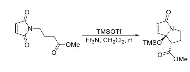 Solved &y TMSOTE Et3N, CH2Cl2, rt -OME TMSO Оме | Chegg.com