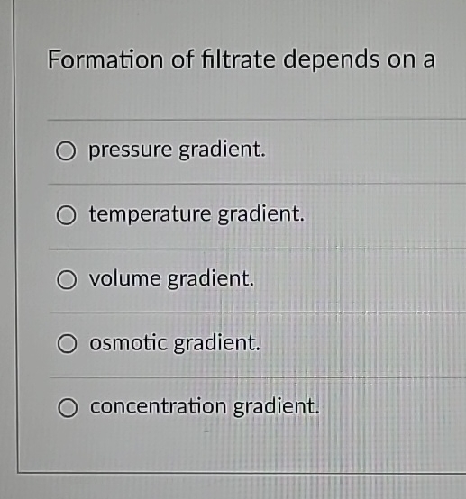 Solved Formation of filtrate depends on aq,pressure | Chegg.com