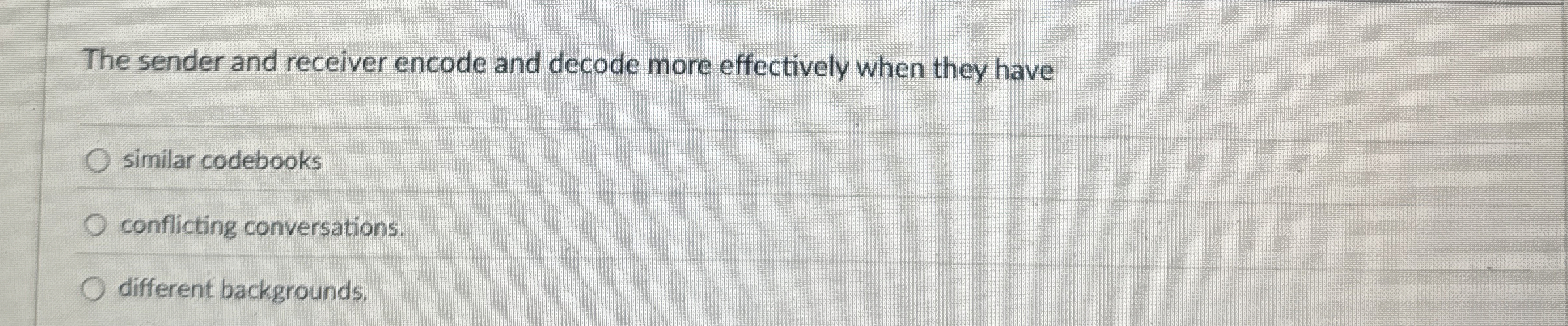 Solved The sender and receiver encode and decode more | Chegg.com