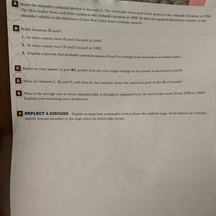 Solved Name: Course/Section: Date: The Rio Grande River | Chegg.com