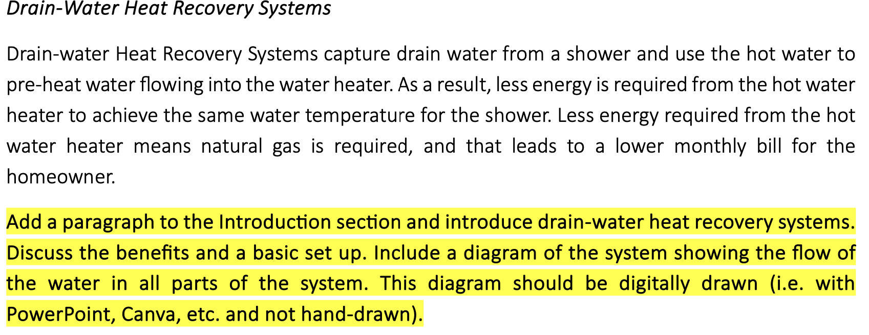 Solved Drain-Water Heat Recovery Systems Drain-water Heat | Chegg.com