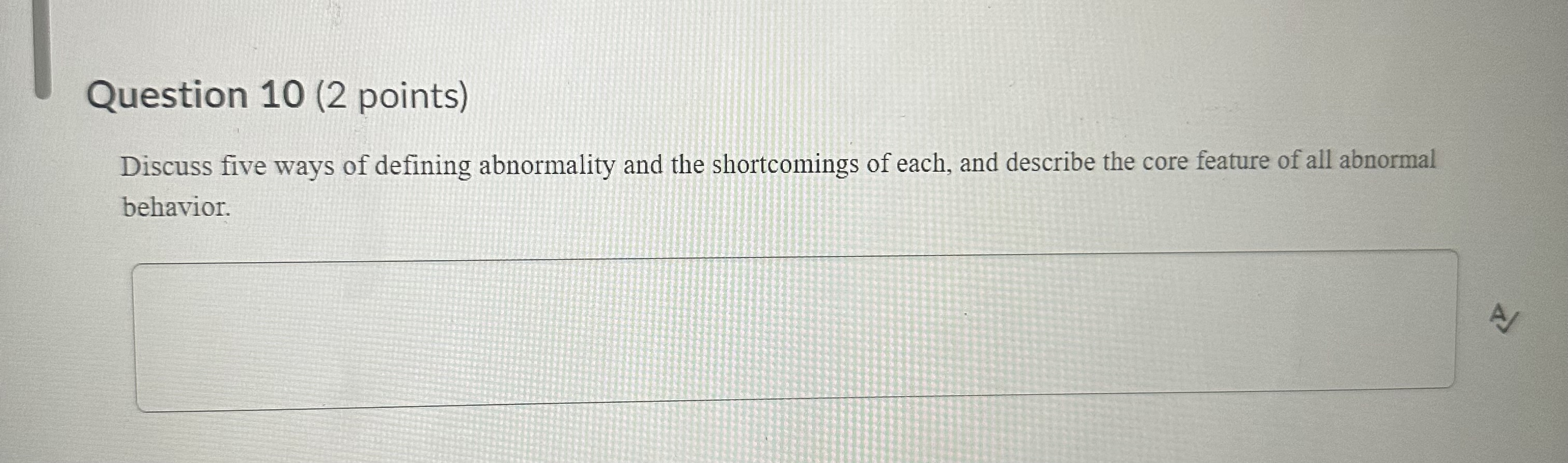 Solved Question 10 (2 ﻿points)Discuss five ways of defining | Chegg.com
