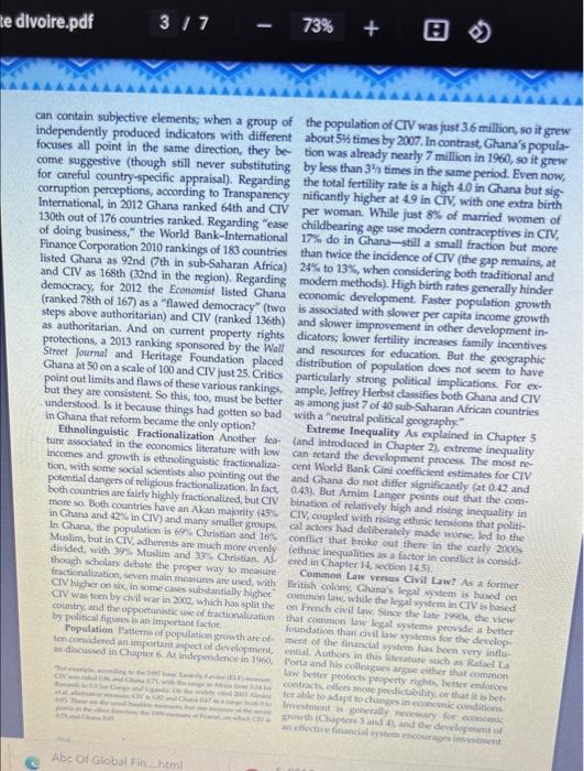 Solved Case Study 5 Institutions, Inequality, and Incomes: | Chegg.com