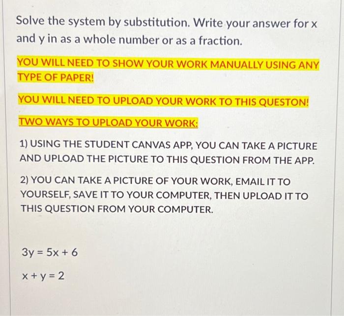 Solved Solve the system by elimination. Write your answer | Chegg.com