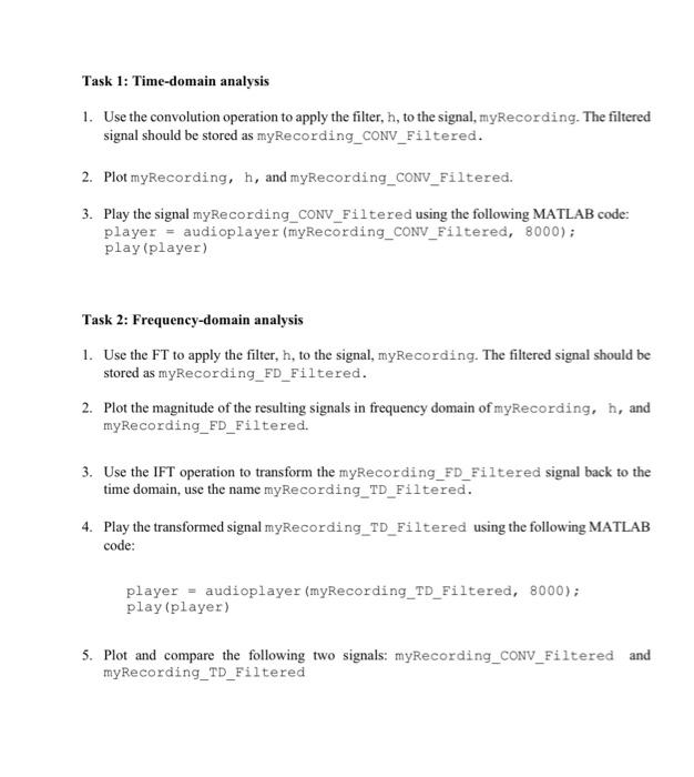 Solved In this project, you are required to use MATLAB to | Chegg.com
