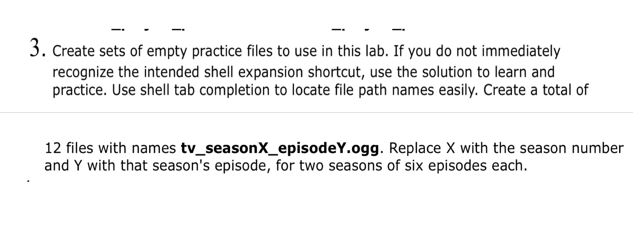 Solved Create sets of empty practice files to use in this | Chegg.com