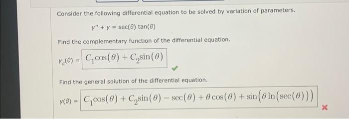 Solved Consider the following differential equation to be | Chegg.com