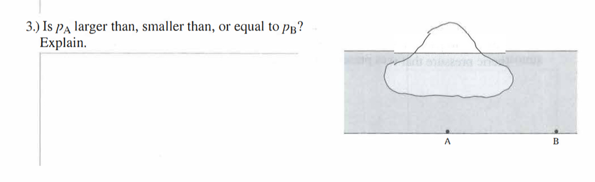 Solved 3.) ﻿Is pA ﻿larger than, smaller than, or equal to | Chegg.com