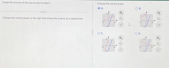 Solved Graph the inverse of the one-to-one function f. | Chegg.com