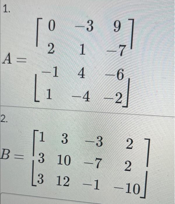 Solved Determine if the columns of the matrix form a | Chegg.com