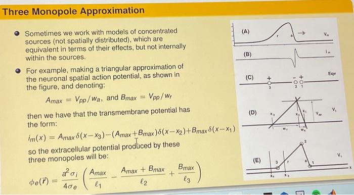 (May 20) Use the triangular action potential of the | Chegg.com