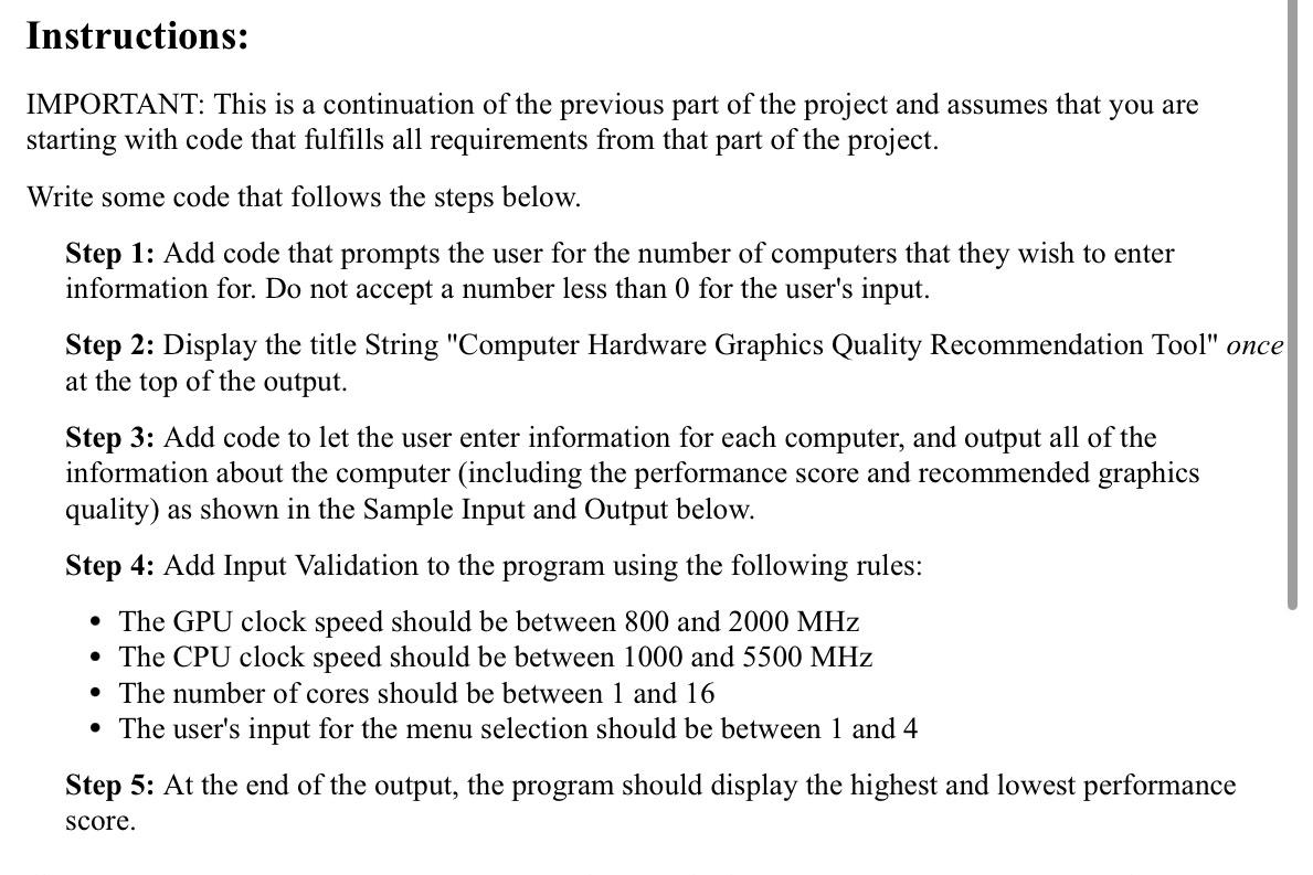 Solved Instructions:Must be in java IMPORTANT: This is a | Chegg.com