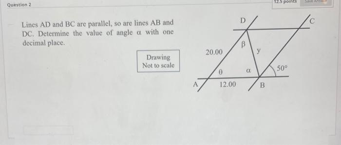 Solved Lines AD and BC are parallel, so are lines AB and DC. | Chegg.com