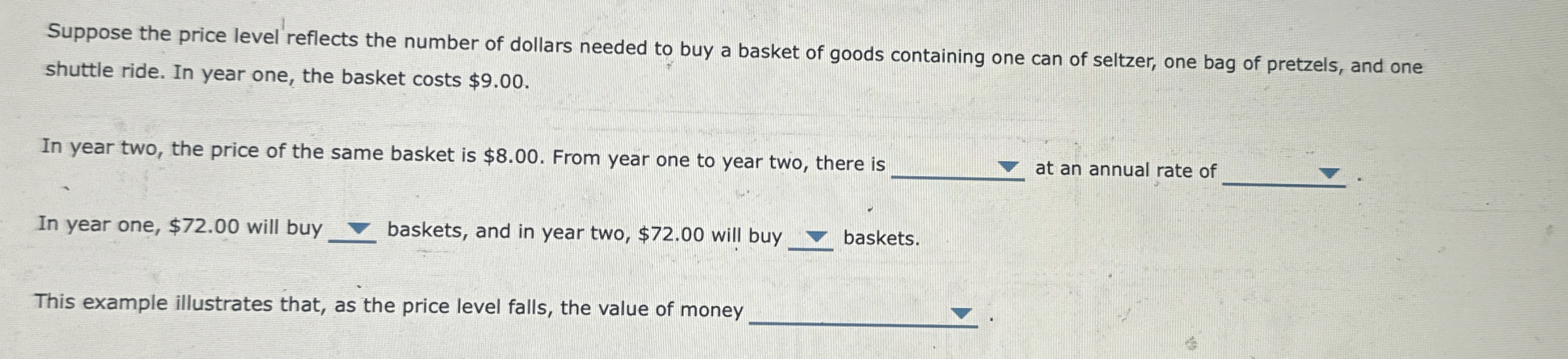 Solved Suppose the price level reflects the number of | Chegg.com