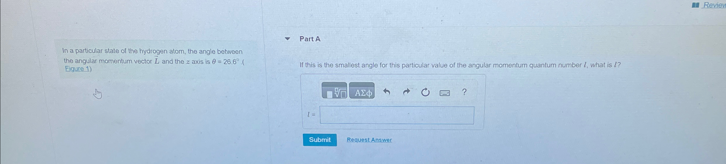 [Solved]: Revien In a particular state of the hydrogen atom,