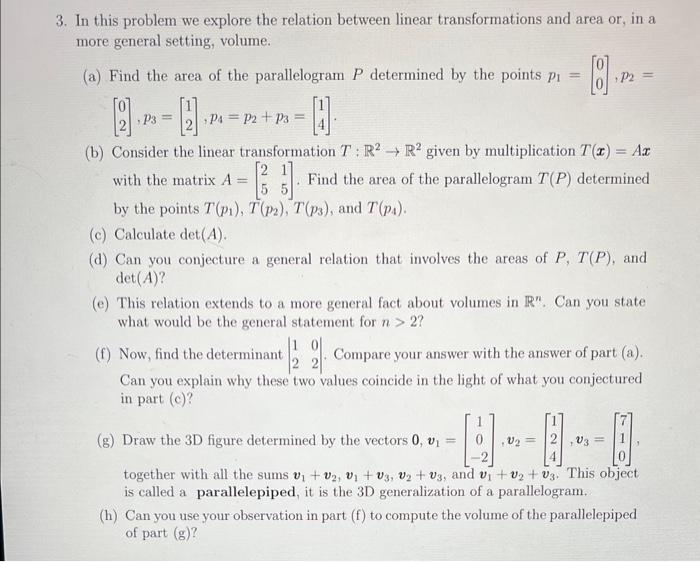 Solved In this problem we explore the relation between | Chegg.com