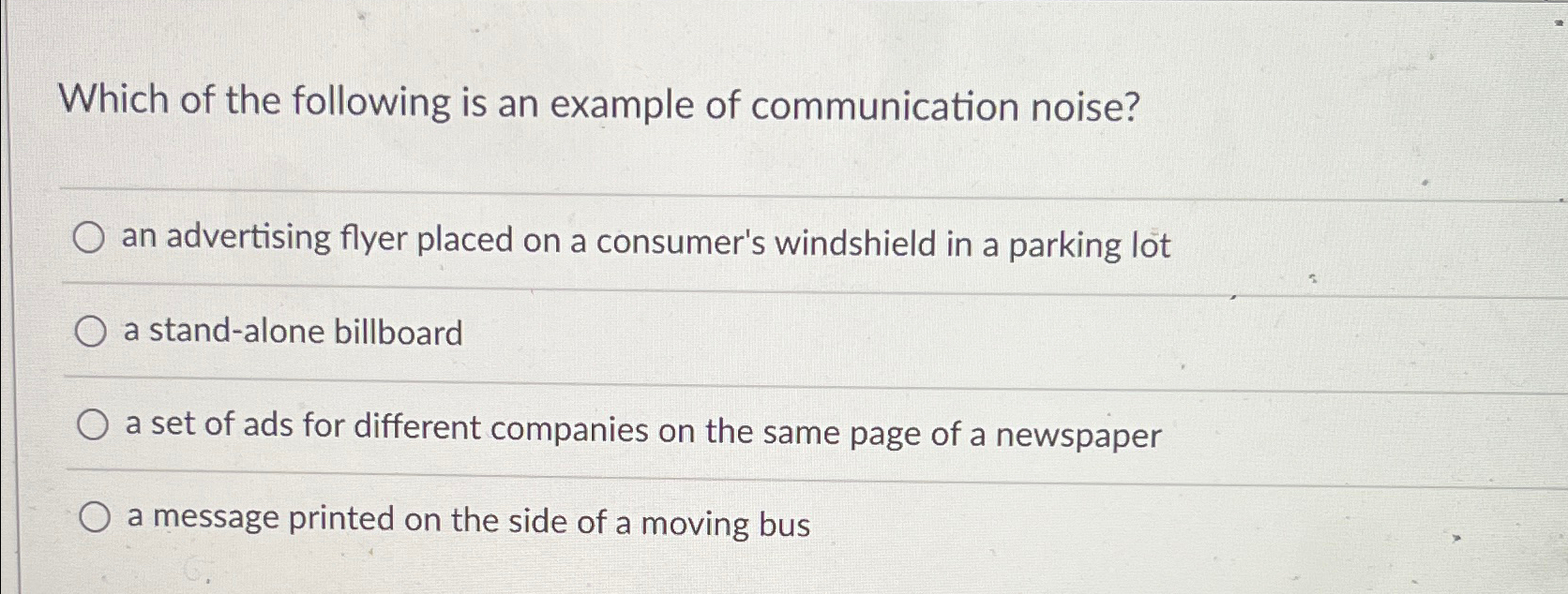 Solved Which of the following is an example of communication | Chegg.com