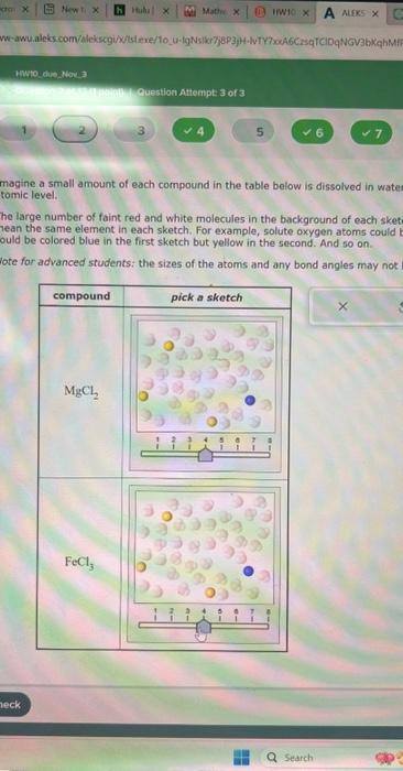 Imagine a small amount of each compound in the table | Chegg.com
