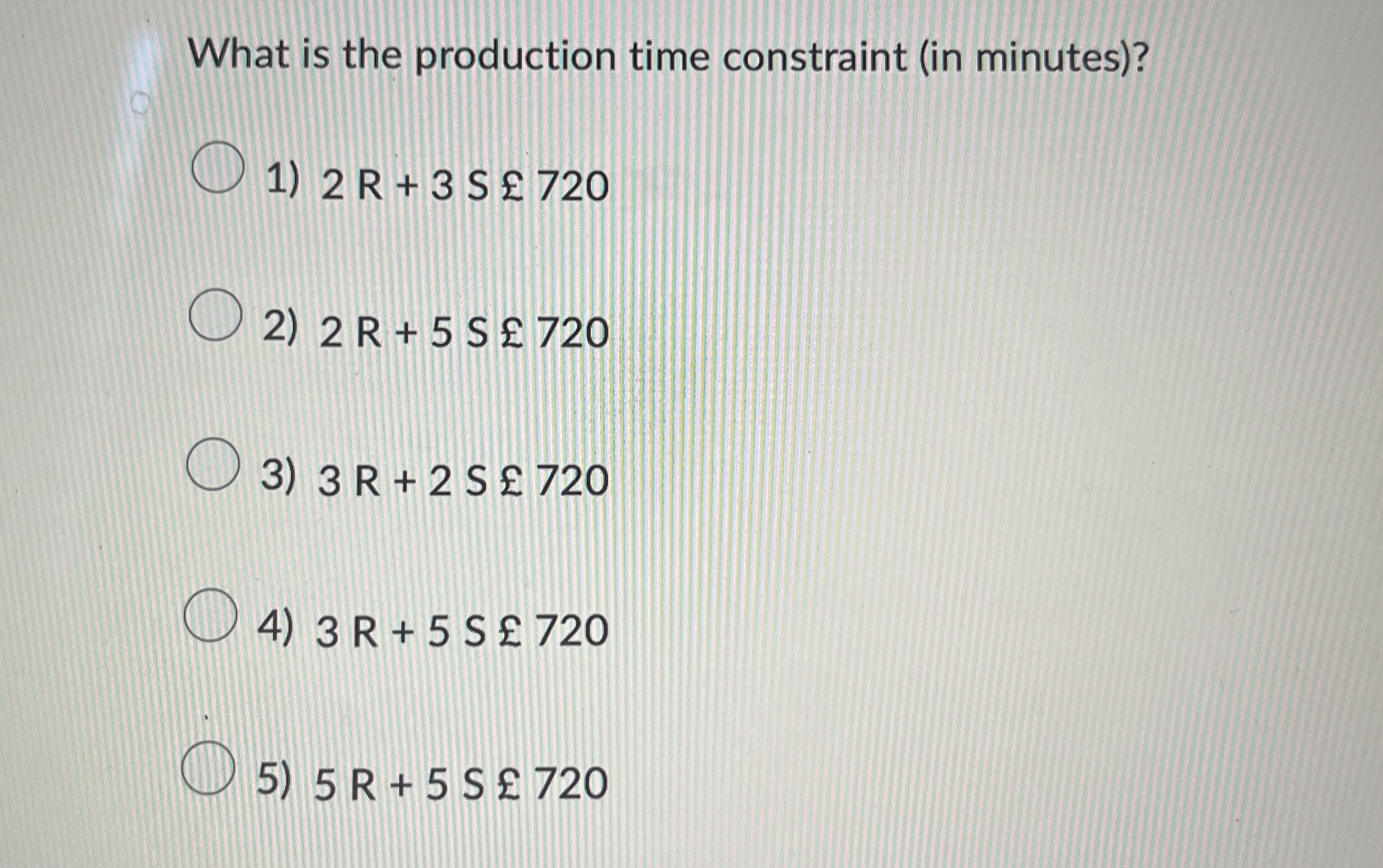 What is the production time constraint (in | Chegg.com