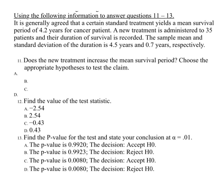 Solved Using the following information to answer questions | Chegg.com