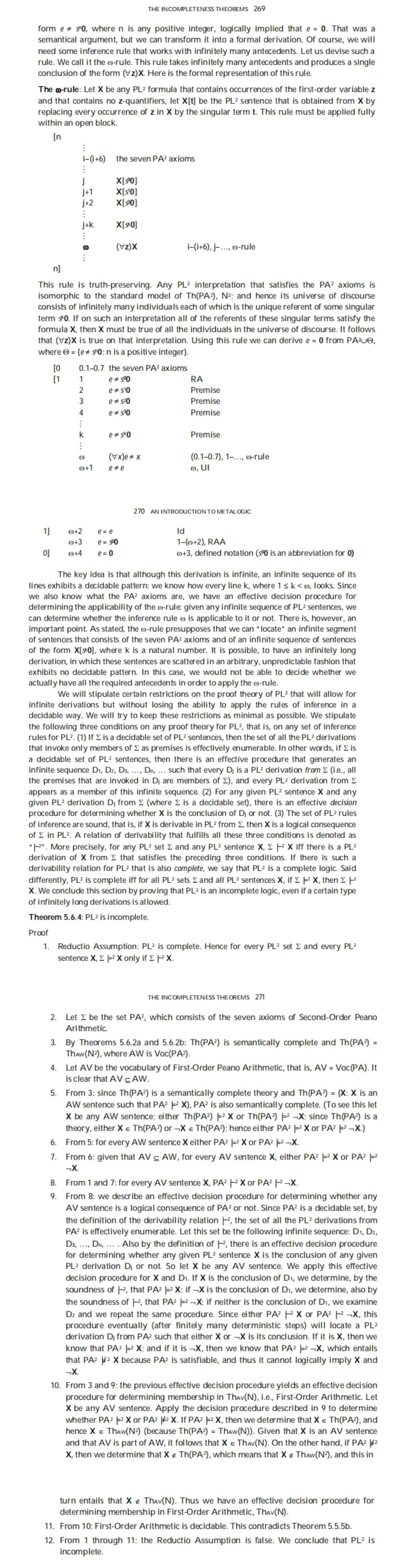 Solved Is first-order PA with the \omega -rule complete? | Chegg.com