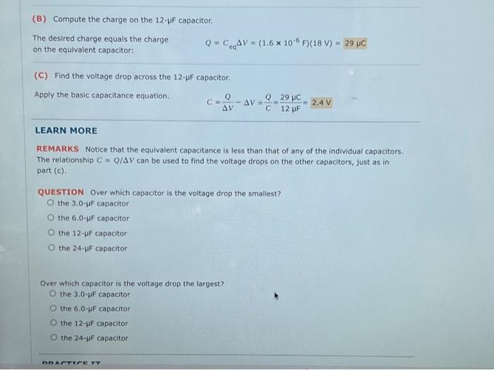 Solved GOAL Find an equivalent capacitance of capacitors in | Chegg.com
