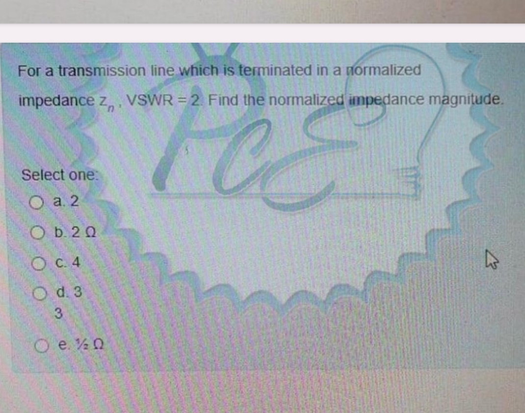 Solved For a transmission line which is terminated in a | Chegg.com