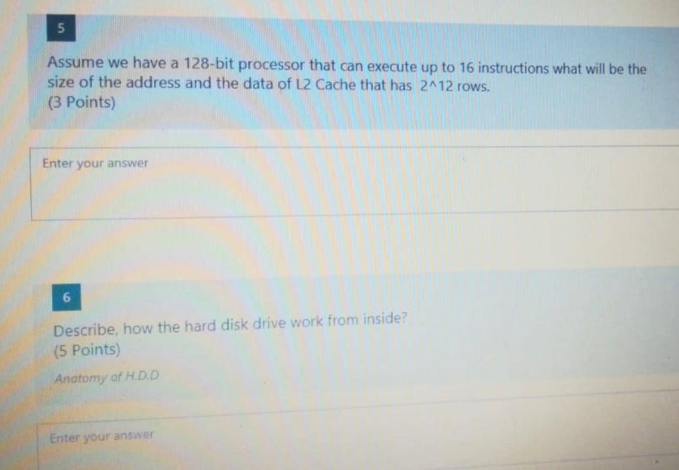 Solved 5 Assume we have a 128-bit processor that can execute | Chegg.com