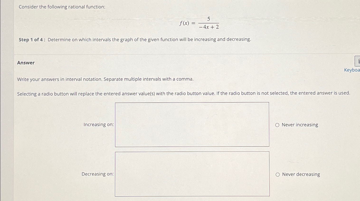 Solved Consider the following rational | Chegg.com