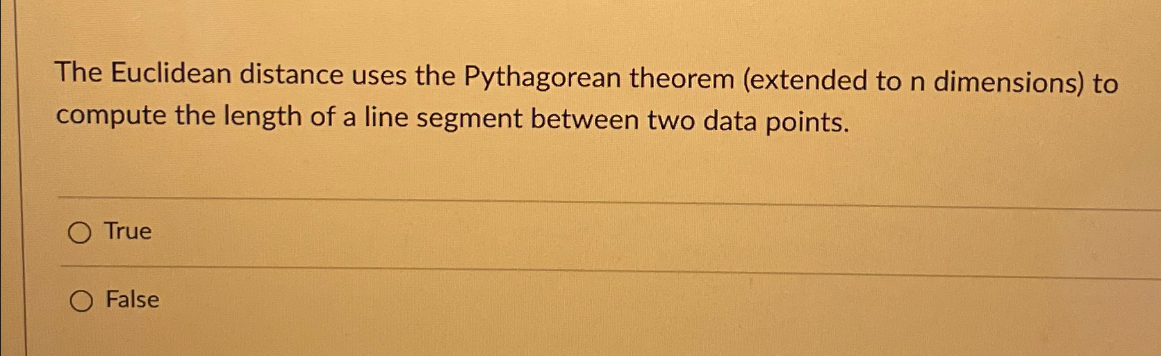 Solved The Euclidean distance uses the Pythagorean theorem | Chegg.com
