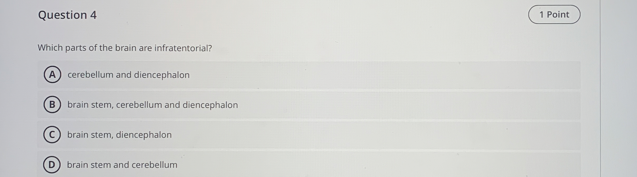 Solved Question 41 ﻿PointWhich parts of the brain are | Chegg.com