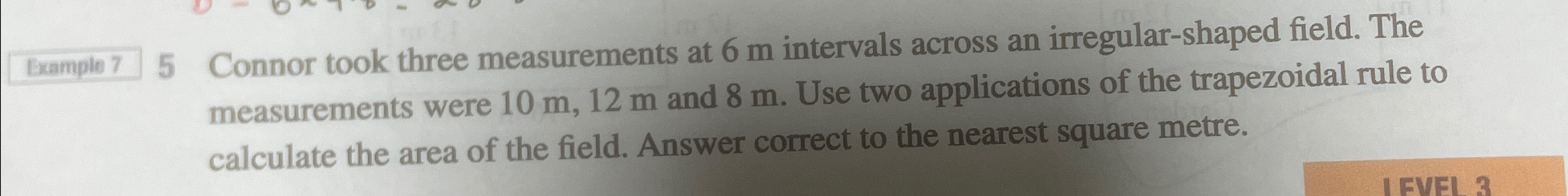 Solved Connor took three measurements at 6m ﻿intervals | Chegg.com