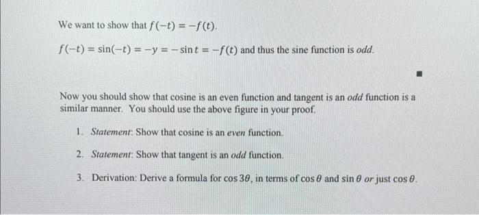 Solved Part I - Proofs and Formula Derivations Recall the | Chegg.com