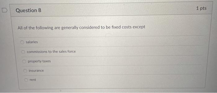 Solved Question 7 1 pts The mix of long-term sources of | Chegg.com