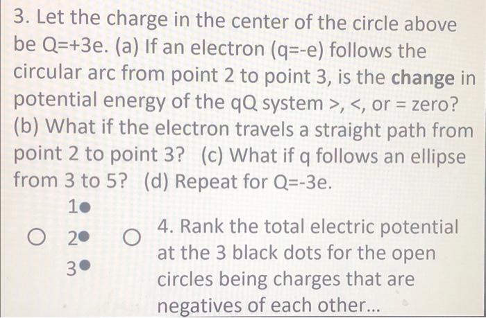 Solved 1. For the case of the charge in the center of the | Chegg.com