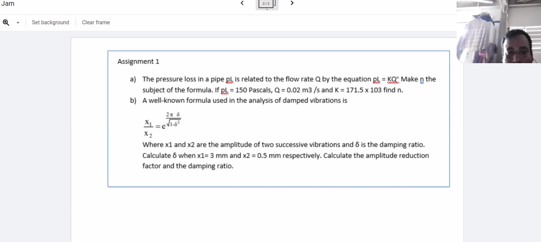 Solved a) The pressure loss in a pipe pL is related to the | Chegg.com